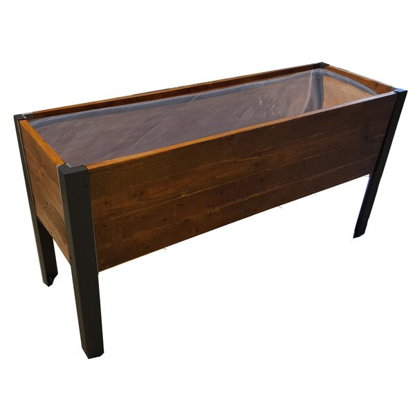 Grapevine Low Profile Planter, FSC Recycled Wood and Planter ...