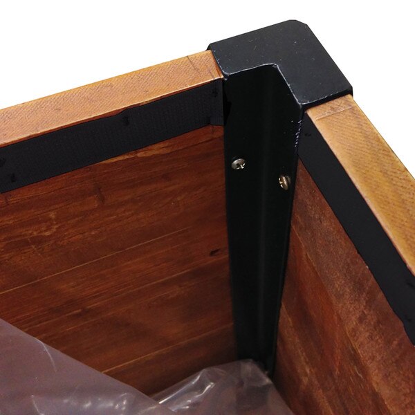 Grapevine Raised Planter, FSC Recycled Wood, Rectangular, 37IN x 12.6IN ...