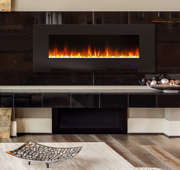 Paramount Mirage Recessed or Surface mount Fireplace, multi-color flame ...
