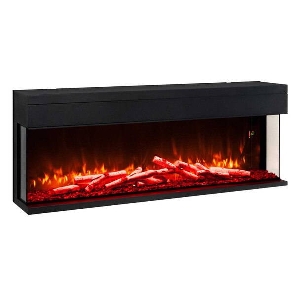 Paramount Crystal Edge Multi-Sided Electric Fireplace, 50IN