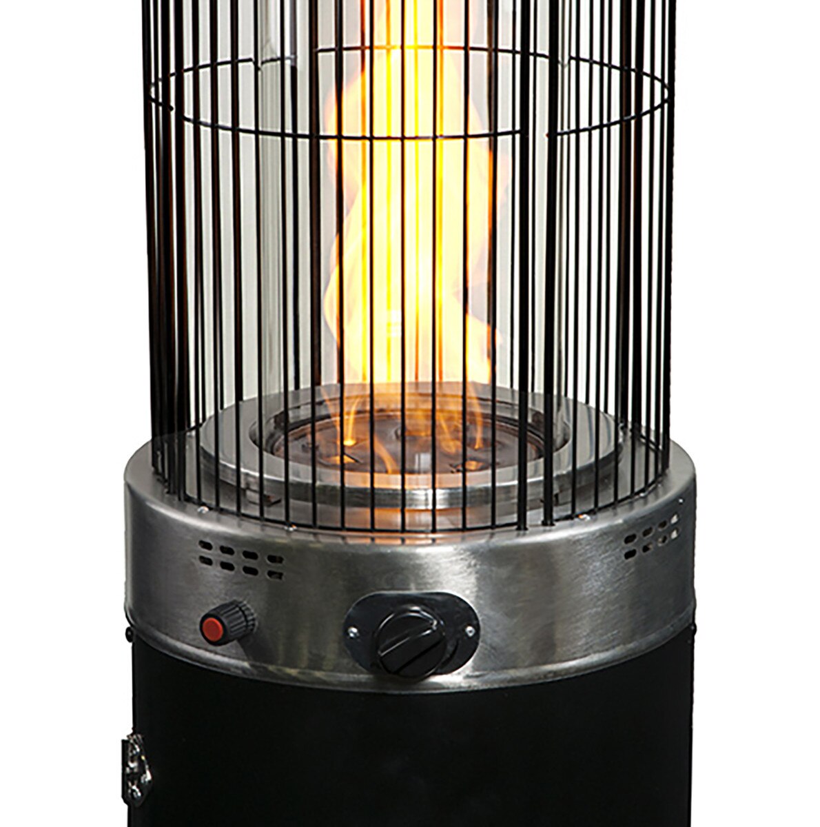 Paramount Venturi Spiral Flame Heater, Black | JR Home
