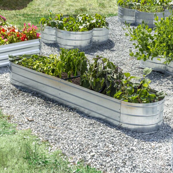 Galvanized Metal Garden Planters | Fasci Garden